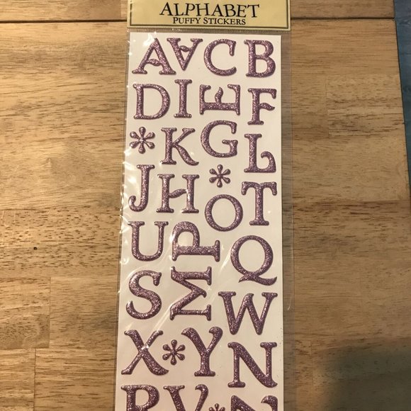 The Paper Studio | Other | The Paper Studio Pink Glitter Alphabet ...